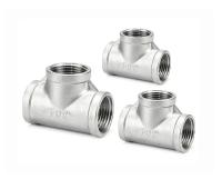 China Food Grade Sanitary SS316L Stainless Steel Pipe Fitting Tee 1/2-10 Inch for sale