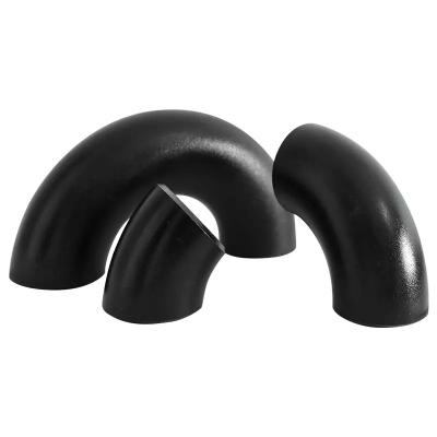 China ASME B16.9 A234 90 Degree 1.5D Long Radius Butt Welded Carbon Steel Pipe Elbow Seamless for sale