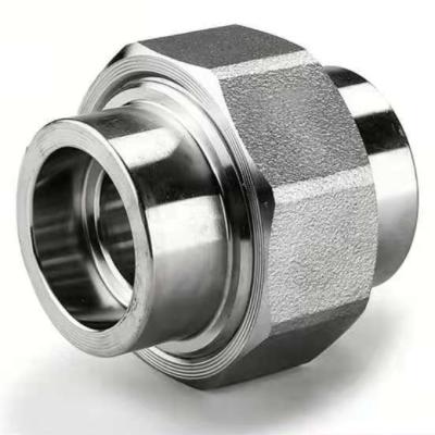 China Stainless Steel Union Socket Welding Fittings 304 316L 1/4 to 4 Inch Male BSP NPT for sale