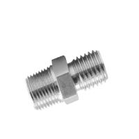 China Stainless Steel 304 Hex Nipple 1/2 Inch BSP Threaded Pipe Fitting Forged for sale