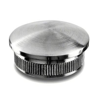 China Customized Stainless Steel Threaded Pipe End Cap 1 Inch NPT for Handrail Construction for sale