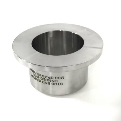 China TOBO S32760 Duplex Steel Stainless Steel Pipe Fittings Lap Joint Stub End DN10-DN1400 for sale