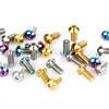 China Colorful M2 M12 Pan Head Titanium Screw GR5 Ti-6Al-4V Anodized Bolts for sale