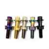 China Grade5 M7 x 32mm TC4 Titanium Bolts 12-Point Flange Forged Wheel Hub Screws for Car for sale