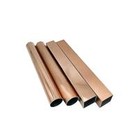 China Titanium Seamless Square Tube Gr1 ASTM B338 Polished Surface Custom Size for sale