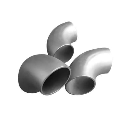 China Gr1 Gr2 Titanium Elbow Pipe Fitting 90 Degree Seamless 1-114mm OD Industrial Connection for sale