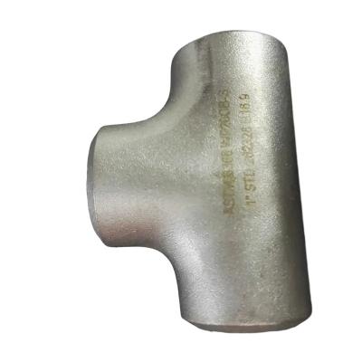 China 1 Inch Monel 400 Schedule 40 Seamless Equal Tee ASME B16.9 Nickel Alloy Pipe Fitting for sale