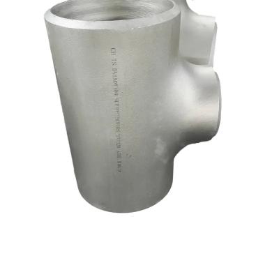 China Duplex Stainless Steel Reducing Tee ASTM A815 UNS S32205 Seamless Butt Welding SCH 40 1 Inch for sale