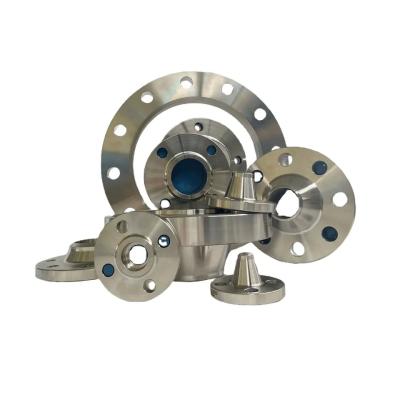 China Stainless Steel Pipe Puddle Flange DN15-DN4000 304 316L Injection Molding Rib Vacuum Ring Polish for sale