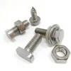 China Stainless Steel Hex Bolt and Nut Set A2-70 M3-M64 304 316 CNC Lathing Fasteners for sale