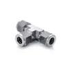 China 304 Stainless Steel Tee 9.52mm High Pressure Pipe Fitting for Sanitary Connection for sale