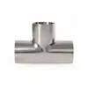 China Stainless Steel SS304 SS316 Butt Weld Sanitary Tee Pipe Fitting DN10-DN300 for sale