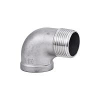 China 304 316L Stainless Steel Forged BSP Thread Elbow 90 Degree Female Male Pipe Fitting DN8 DN100 for sale
