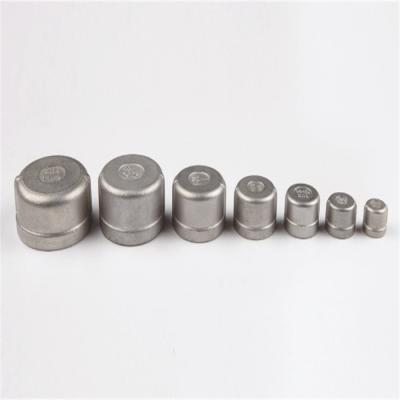 China SS304 SS316L Stainless Steel Pipe Cap 1/2 to 48 Inch Butt Weld End Cap 6000PSI for sale