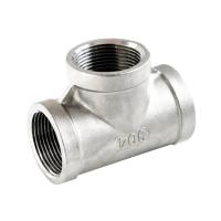 China Stainless Steel 304 316L Reducing Tee 90 Degree Elbow Pipe Fitting 1/8-2 Inch for sale