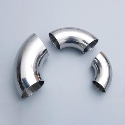 China Stainless Steel Butt Welding Elbow 45 90 180 Degree Long Short Radius 1.5D 1D Pipe Fitting for sale