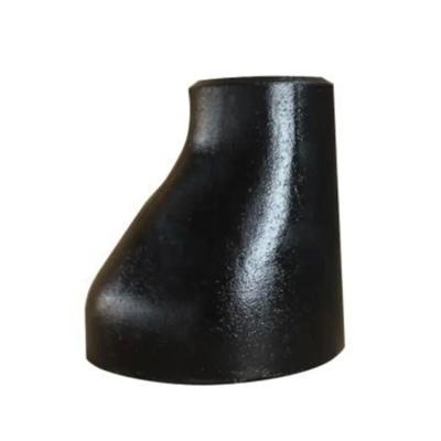 China Carbon Steel Eccentric Reducer Butt Weld Pipe Fitting DN15-DN200 Black Painting Industrial for sale