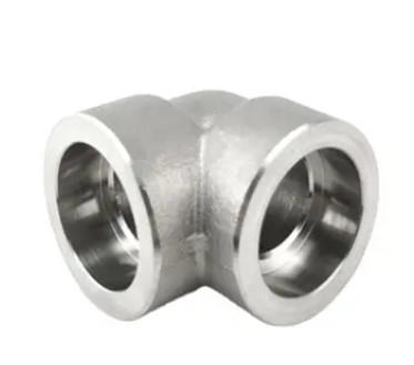 China Stainless Steel Forged 90 Degree Socket-Weld Elbow LR SR Radius ANSI B16.11 1/2-36 Inch for sale
