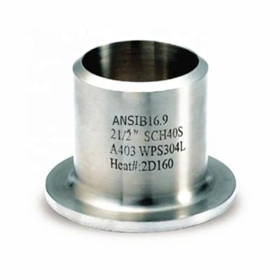 China SS Stainless Steel Butt Welded Fitting Pipe Lap Joint Stub End for sale