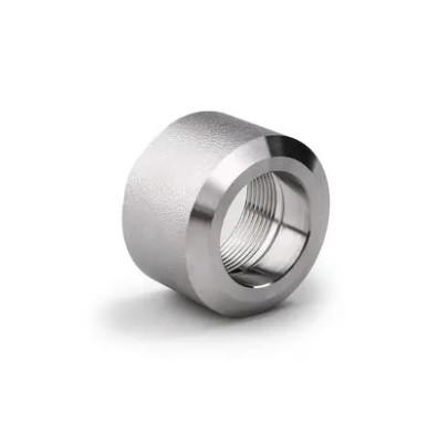 China Forged Pipe Fitting Socket Welded NPT 316 Stainless Steel Threaded Half Coupling ASTM B16.11 1/2 Inch for sale
