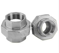 China 2 Inch Stainless Steel 304 Union Pipe Fitting SW 3000LB ASME B16.11 Forged Steel Union for sale