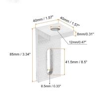 China Solar L Foot Bracket AL6005-T5 for Color Steel Tile Roof Photovoltaic Mounting System 42m/s Wind Load for sale