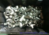 China Large Diameter Custom DN1200 Stainless Steel Reducing Butt Weld Tee ASTM A815 S31803 for sale