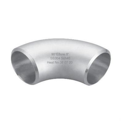 China SUS304 SUS316 Stainless Steel 180 Degree Long Radius Elbow 3 Inch SCH40 Butt-Weld Pipe Fitting for sale