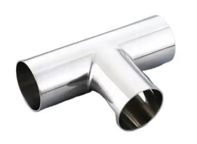 China Stainless Steel Reducing Tee 90 Degree Elbow Reducer Exhaust Pipe Fitting 304 316L DN15-DN200 for sale