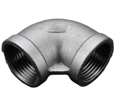 China Stainless Steel 90 Degree Elbow Pipe Fitting DN15-DN200 Thread End 304 316 904L for sale