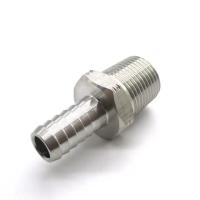 China Stainless Steel 316 Compression Tube Union 1/2 Barb to 1/2 NPT Adapter Fitting ASME for sale