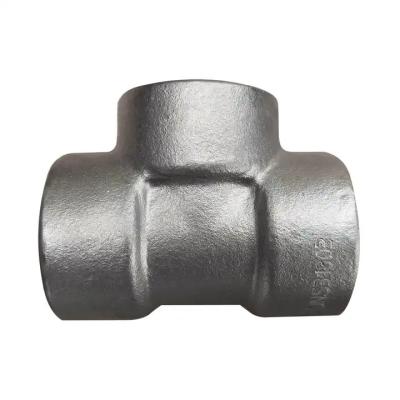 China Forged Carbon Steel Stainless Steel Socket Welding Tee 3000Lbs 6000Lbs 9000Lbs DN15 to DN200 for sale