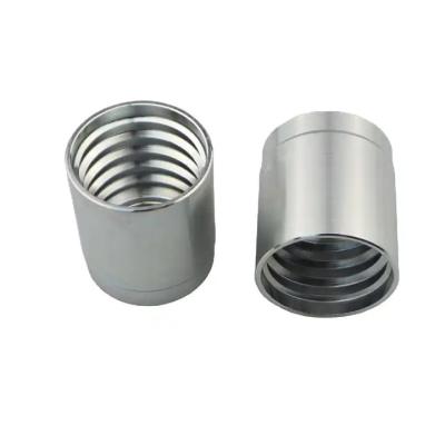 China Forged Pipe Fittings Hydraulic Hose Ends for Ferrule Crimp Couplings Sleeve Fitting ASME B16.5 for sale