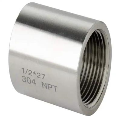 China Class 3000 NPT Forged Steel Pipe Coupling 1 2 3 4 Inch Stainless Carbon Alloy for sale