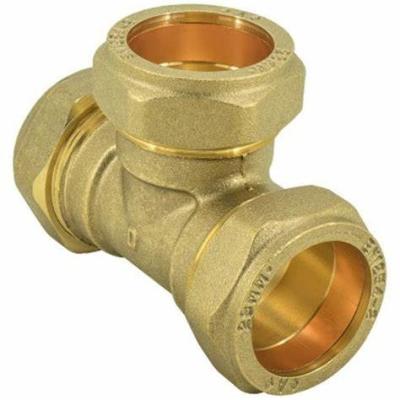 China Three-Way Elbow Brass Tee Point 4 Point Internal and External Thread Pipe Fittings for sale