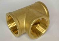 China Brass Equal Tee Pipe Fitting 6 to 16 Inch Custom Size for Industrial Sanitary Applications for sale