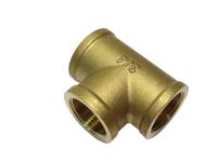 China METAL Thread Pipe Fittings Copper Nickel Steel Tee Connector Male Female 1/2 to 2 Inch for sale