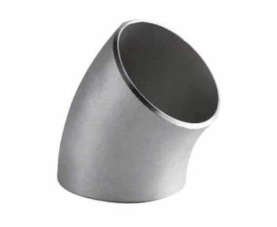 China Stainless Steel A312 TP321 45 Degree Elbow Pipe Fitting 0.4-2.0mm Thickness for sale