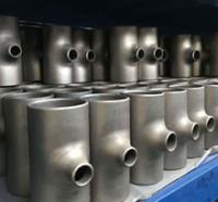 China Stainless Steel Reducing Tee Pipe Fittings A403 WP347H 2-10 Inch Sch10 Sch20 Sch40 for sale