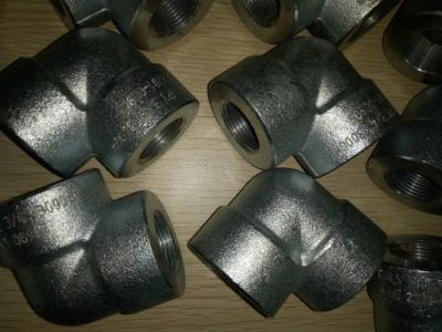 China ASTM A105 Galvanized 90 Degree Forged Steel Elbow 3/4 Inch 3000 LBS for sale