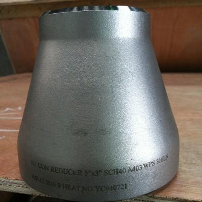 China Stainless Steel Eccentric Reducer Butt Weld Fitting ASTM A403 WP316H 1-24 Inch for sale