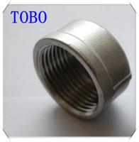 China TOBO Malleable Iron Pipe Cap BS NPT DIN Standards Forged Copper Nickel Plated 40Bar 600Psi for sale