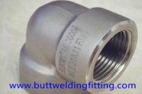 China ASTM A182 F304 3000# 90 Degree Forged Threaded Elbow 3/4 Inch SCH40s for sale