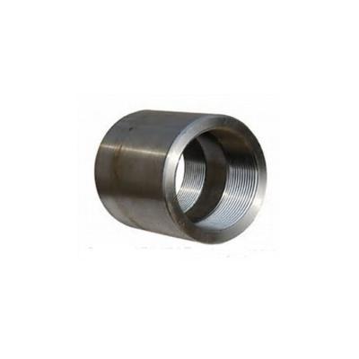 China DN15 DIN 2986 Forged Pipe Fittings Stainless Steel NPT Threaded Half Coupling ASME B16.11 3000Lbs for sale