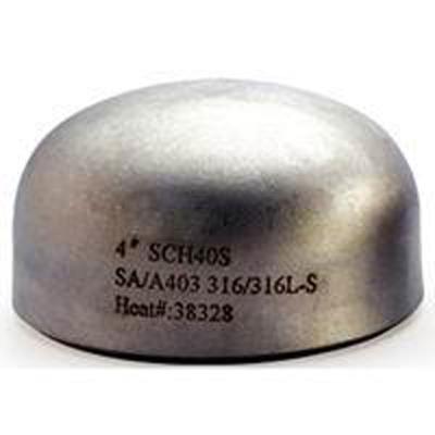 China Seamless Copper Nickel 90/10 Butt Weld Cap Fitting 10mm to 400mm OD for sale
