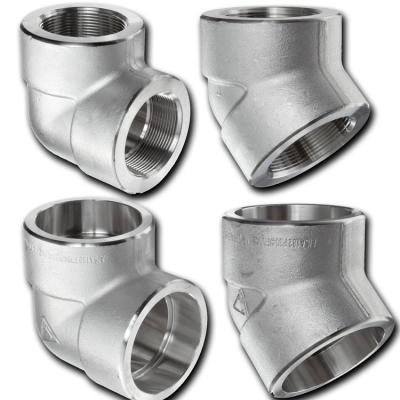 China Inconel 600 Forged Pipe Fitting SCH80 90 Degree 1/8In Socket Welding Elbow B366 WPNCI for sale