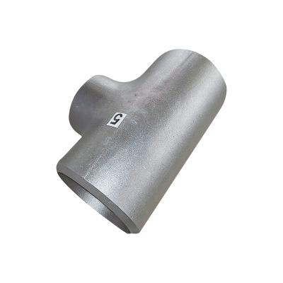 China Stainless Steel Butt Weld Unequal Tee 4 inch SCH10s 316L Sanitary Pipe Fitting for sale