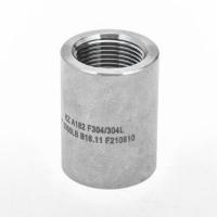 China 3000LB 6000LB NPT Stainless Steel Forged Coupling 1/2 to 6 Inch ANSI Threaded Pipe Fittings for sale