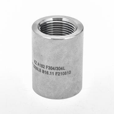 China 3000LB 6000LB NPT Stainless Steel Forged Coupling 1/2 to 6 Inch ANSI Threaded Pipe Fittings for sale