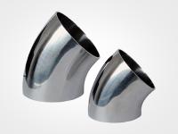 China Butt Welded Seamless Stainless Steel SS304 45 Degree Long Radius Elbow DN15-DN200 for sale